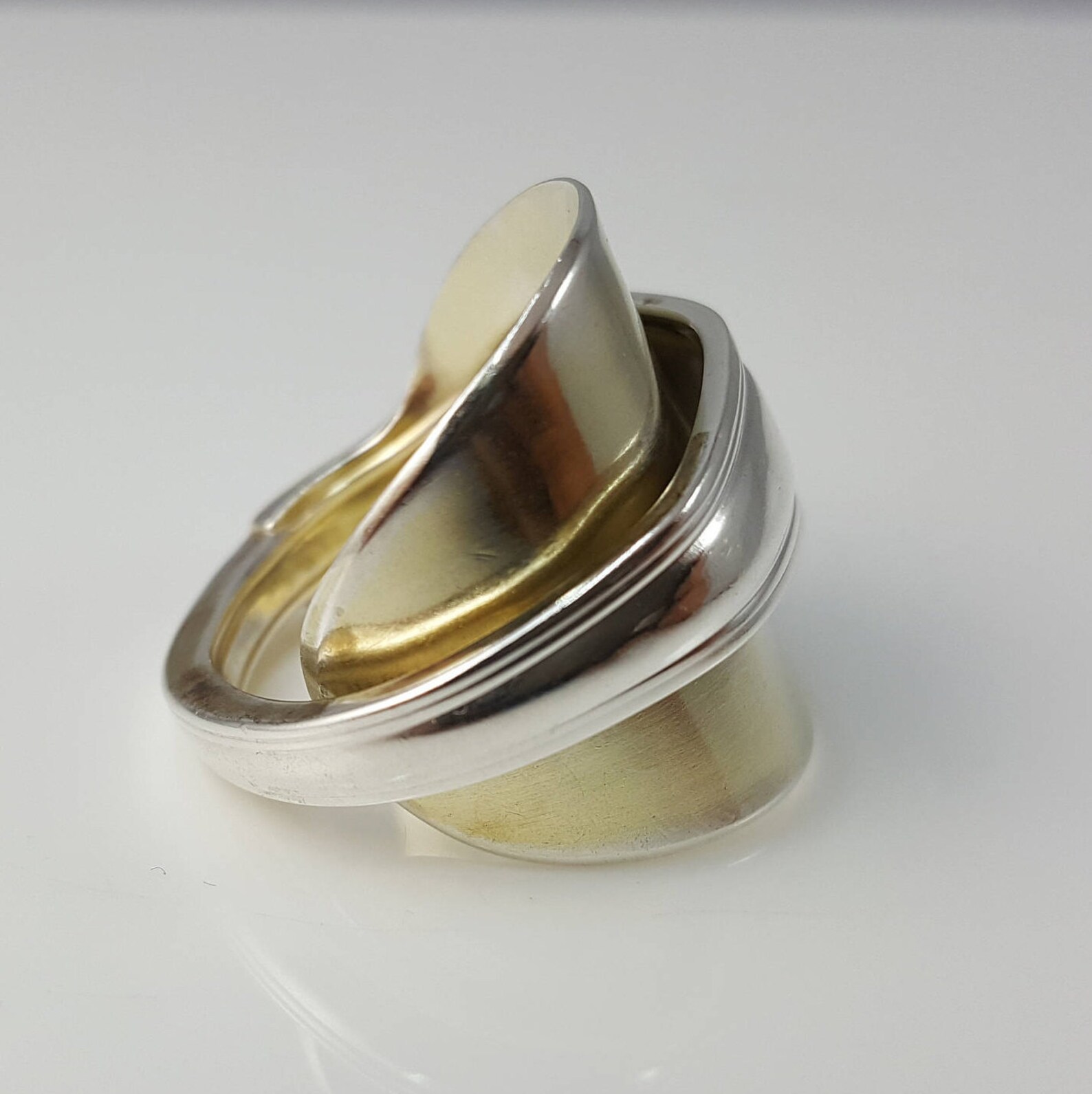 Wide Ring Gold Rings, Gold Boho Ring Gift, Gold Ring Boho Rings, Gold ...