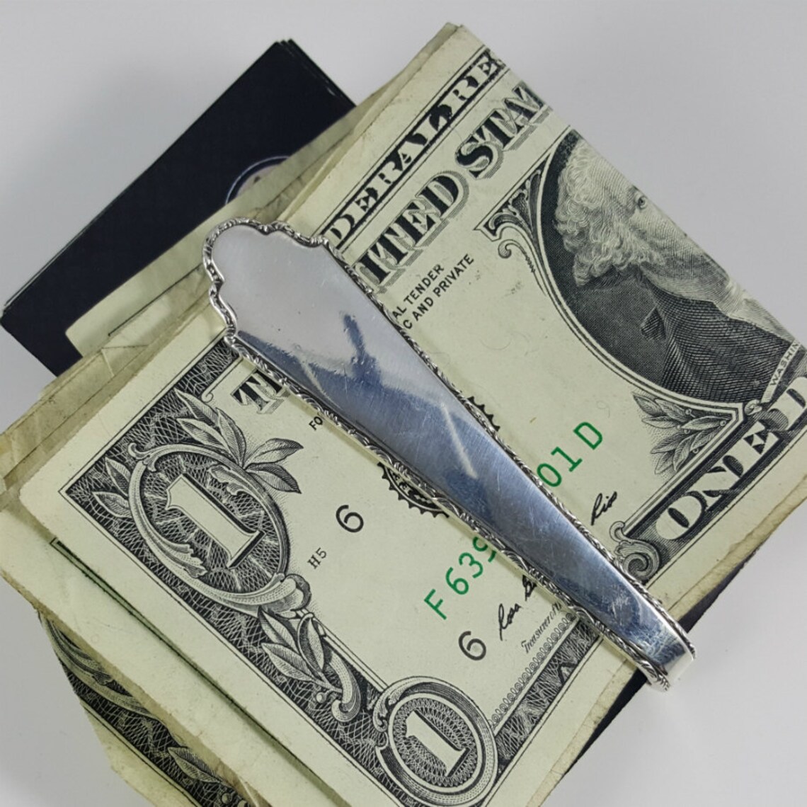 Minimalist Money Clip Handmade Credit Card Holder Minimalist | Etsy