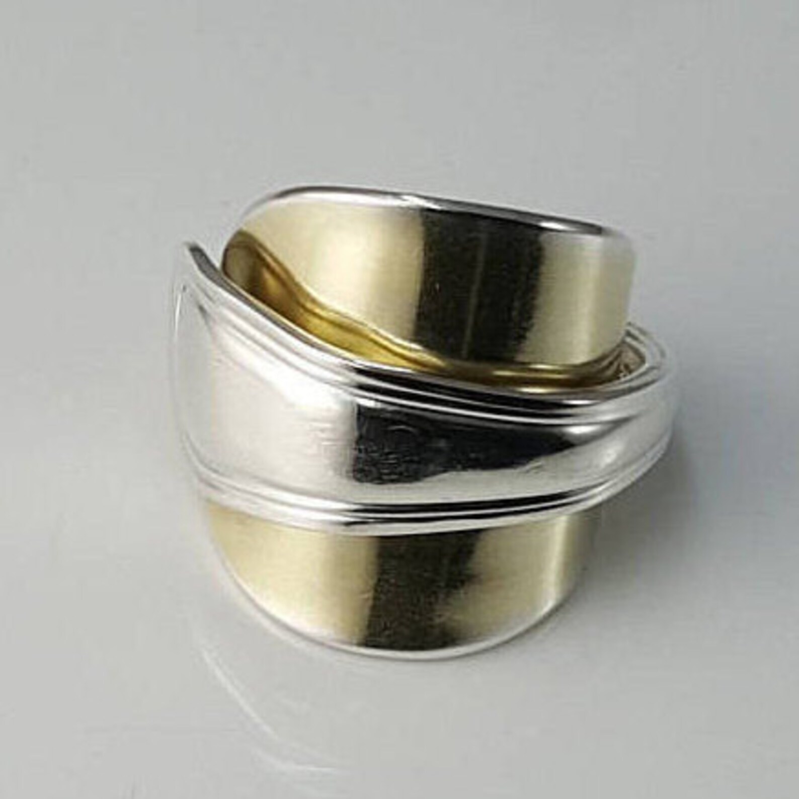 Wide Ring Gold Rings, Gold Boho Ring Gift, Gold Ring Boho Rings, Gold ...