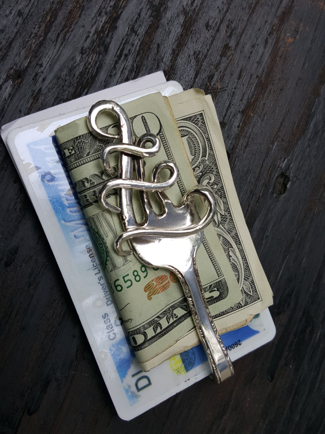 Minimalist Money Clip Handmade Credit Card Holder Minimalist | Etsy