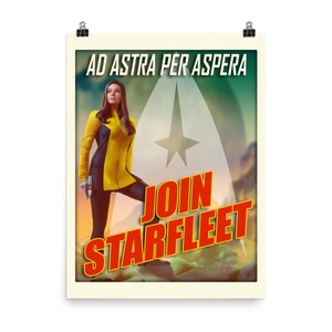 Una Chin Riley Portrait Ad Astra per Aspera Join Starfleet Recruitment ...