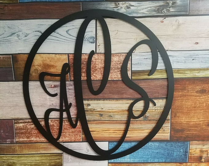36 Monogram Decor, Letter Wall Decor, Metal Letters, Letters Decor ...