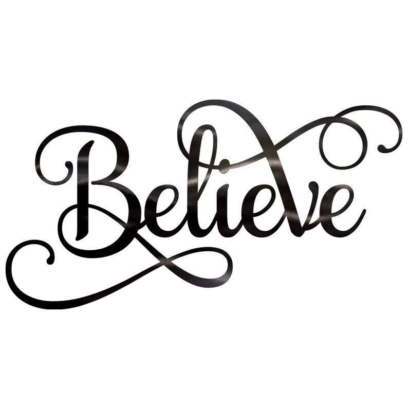 Believe Sign, Believe Metal Sign, Christmas Signs, Believe Christmas ...