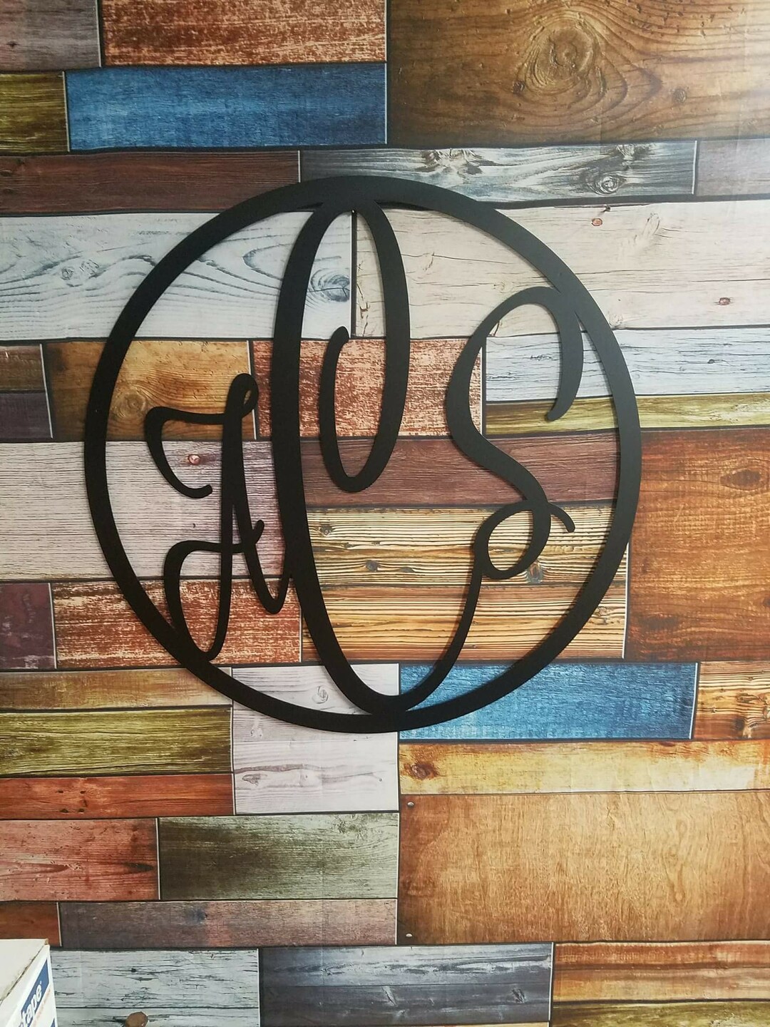 36" Monogram Decor, Letter Wall Decor, Metal Letters, Letters Decor ...
