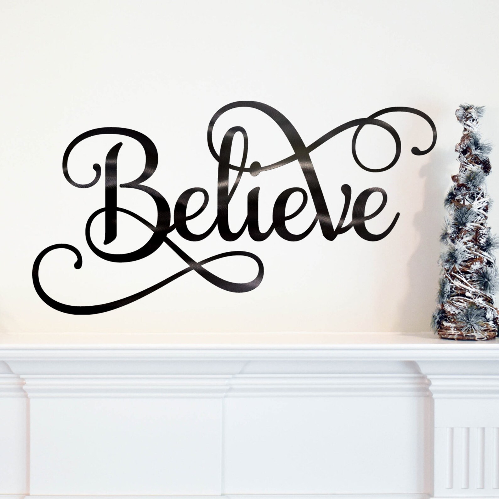 Believe Sign, Believe Metal Sign, Christmas Signs, Believe Christmas ...