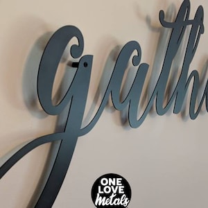 36" Gather, Gather Metal Sign, Gather Sign, Gather Wood Sign, Gather ...