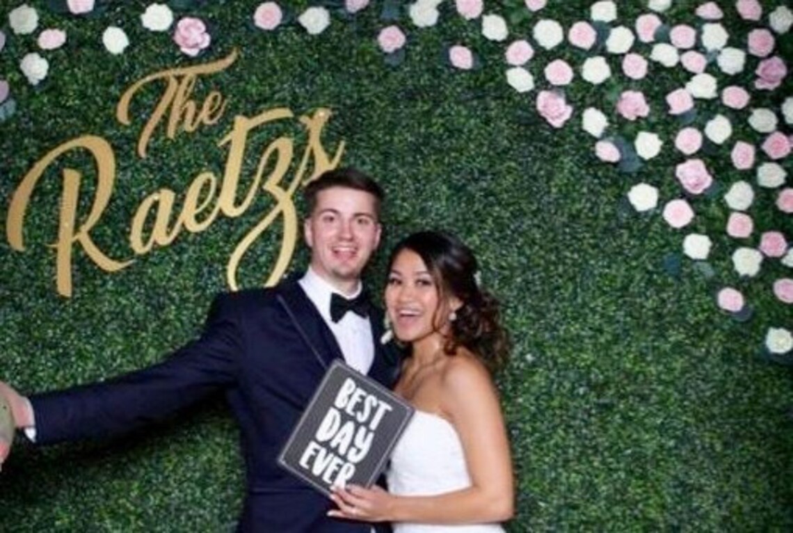 Custom Last Name Wedding Sign in Metal Wedding Signs Large | Etsy