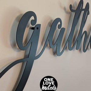 60" Large Gather Sign, Metal Gather Sign, Gather Sign, Metal Kitchen ...