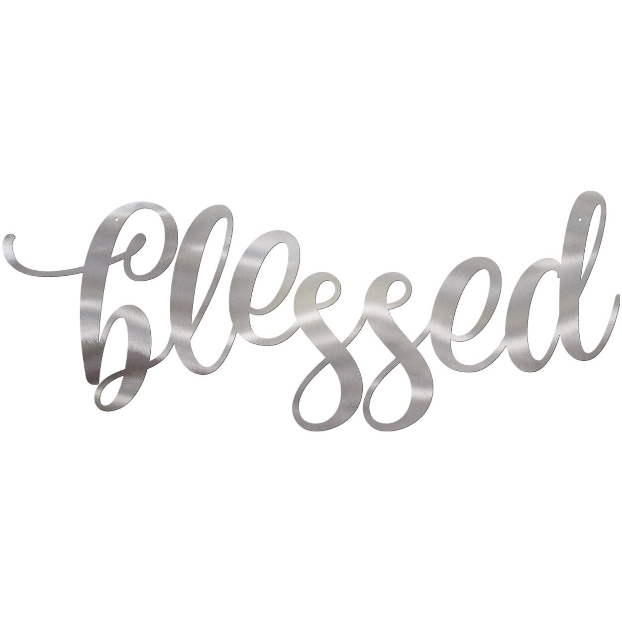 Blessed Sign Blessed Metal Sign Large Blessed Wall Art | Etsy