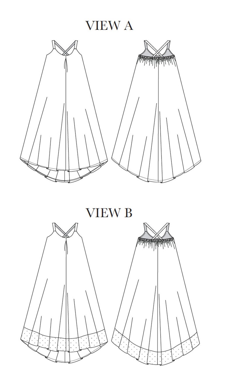 Cascade Maxi Pdf Sewing Pattern | Etsy UK