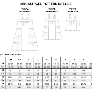 Mini Marcel PDF Sewing Pattern - Etsy