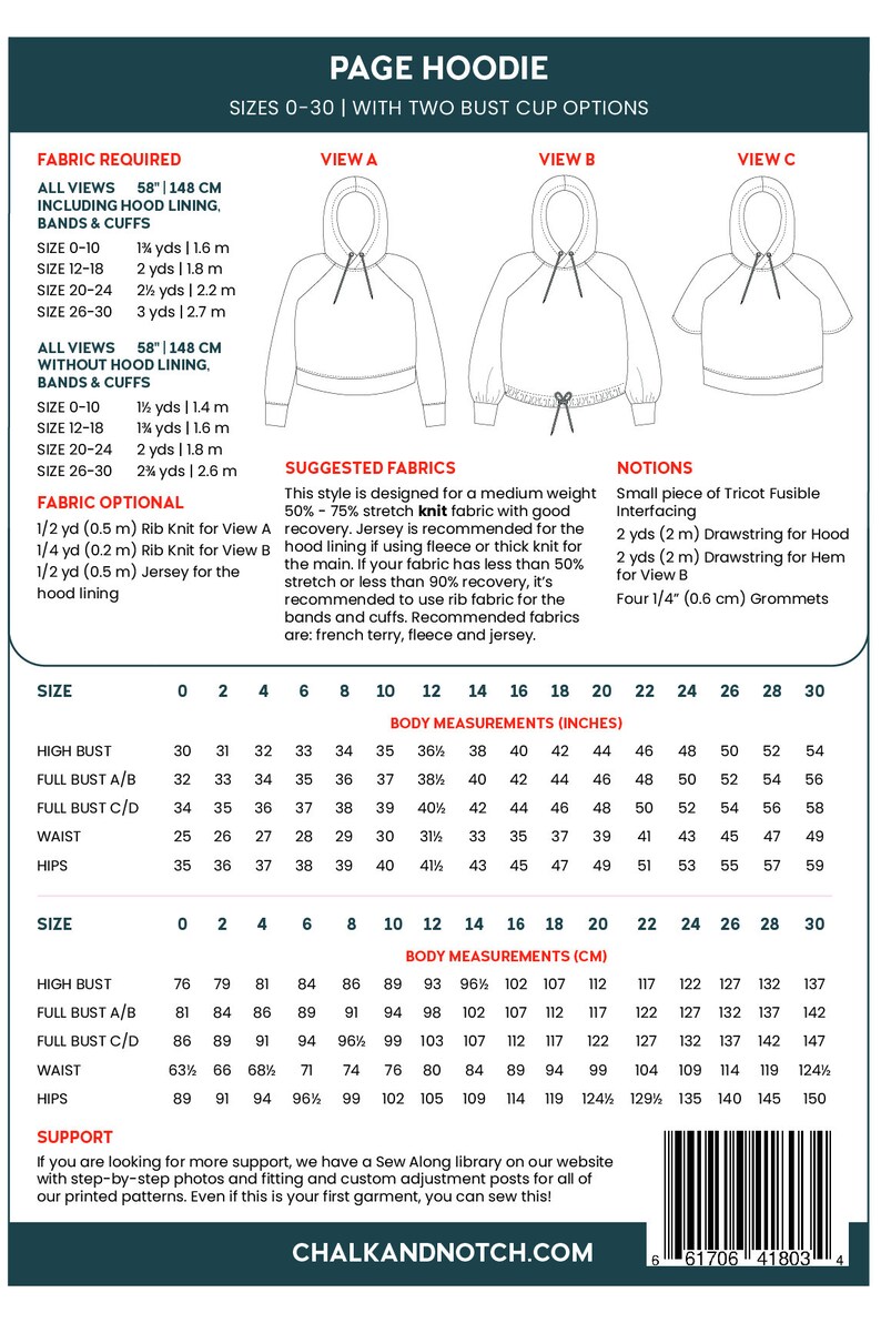 Page Printed Sewing Pattern - Etsy