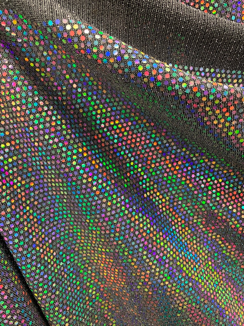 New Circles/dotted Flat Mirror Silver IRIDESCENT Sequins Stone | Etsy