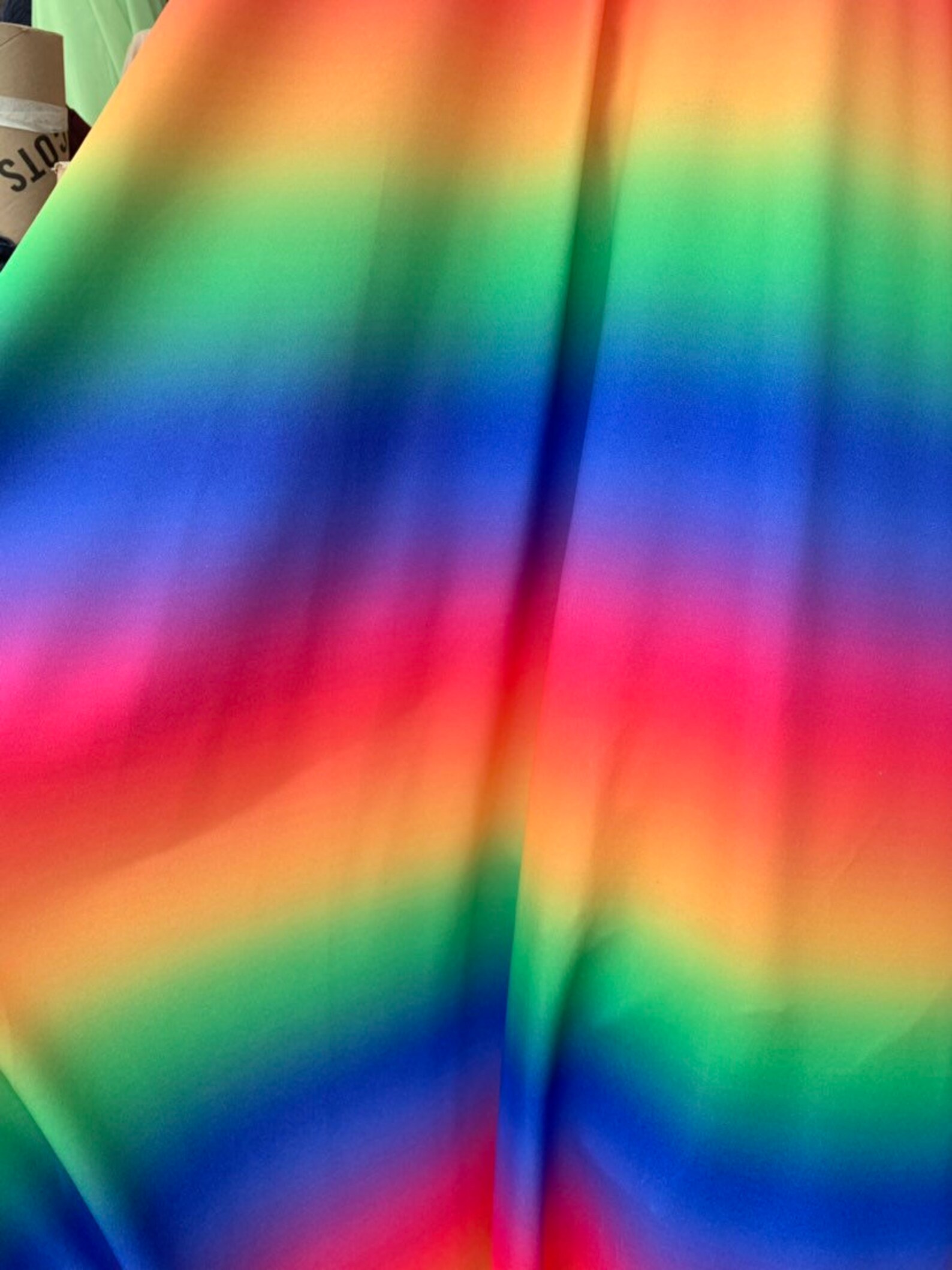 New Rainbow Print on Four Way Stretch Nylon Spandex Fabric - Etsy