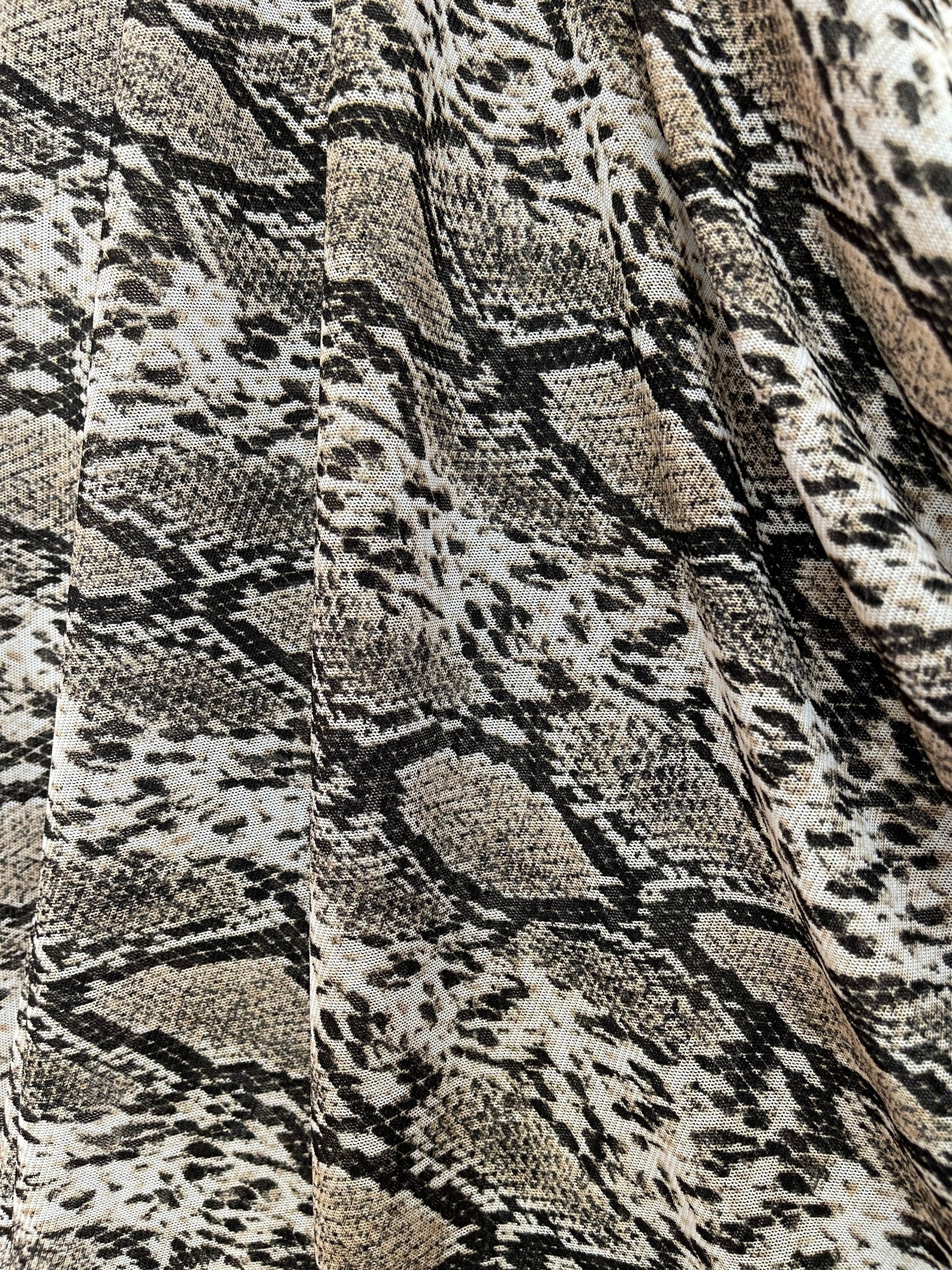 Snake Print MESH Fabric Natural Colors Snake Mesh Fabric Sold - Etsy