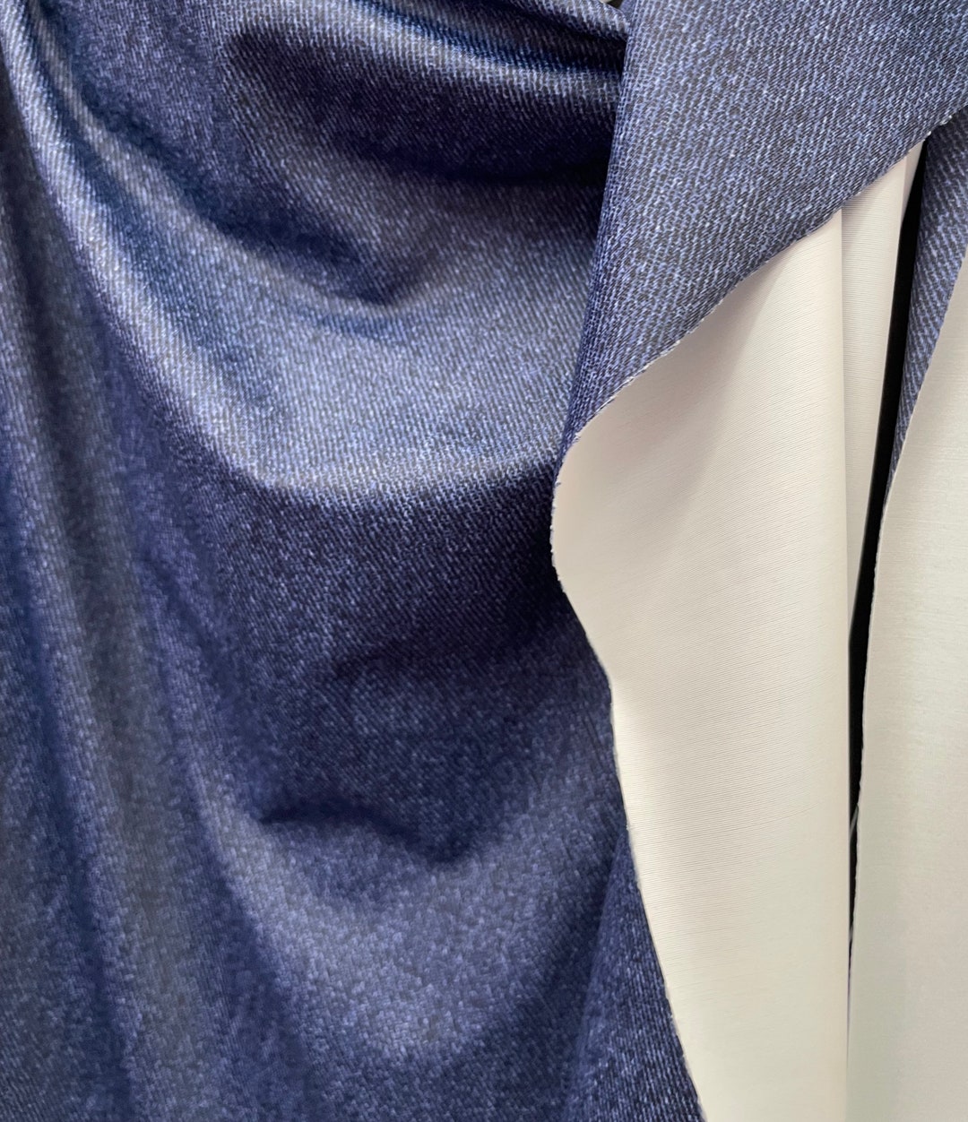 New Dark Blue Denim Print on Nylon Spandex Fabric 4way Stretch. Fabric ...