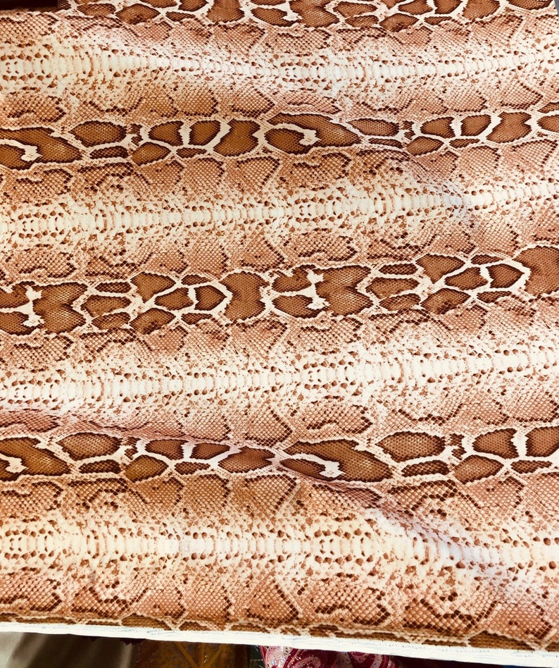Snake Print Fabric Multiple Snake Print Four Way Stretch - Etsy