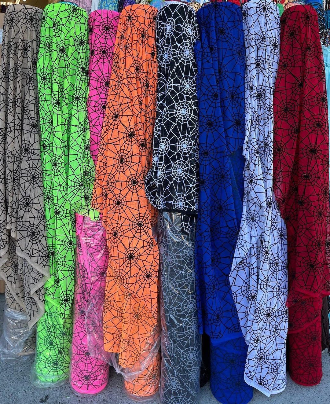 Power Mesh Lining Black Spider Web Mesh Fabric Sold by the Yard- Nylon ...