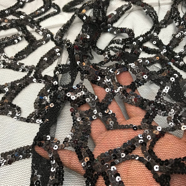 Sequin Fabric - Etsy