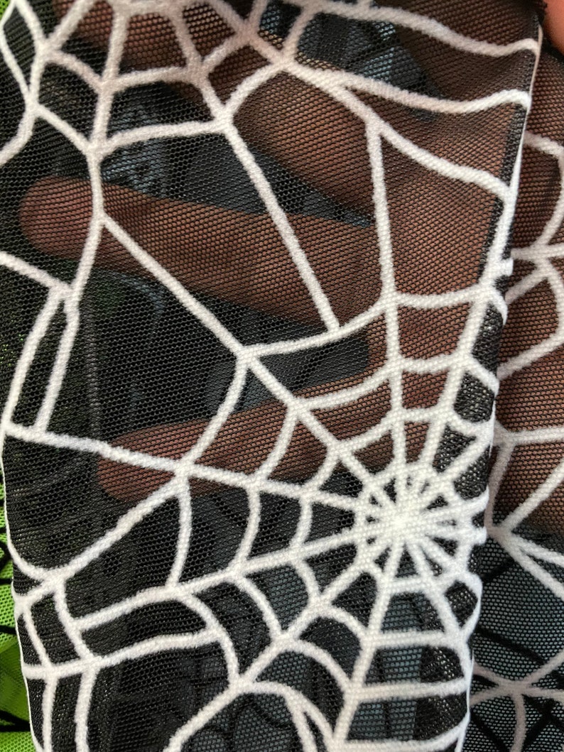Power Mesh Lining Black Spider Web Mesh Fabric Sold by the - Etsy