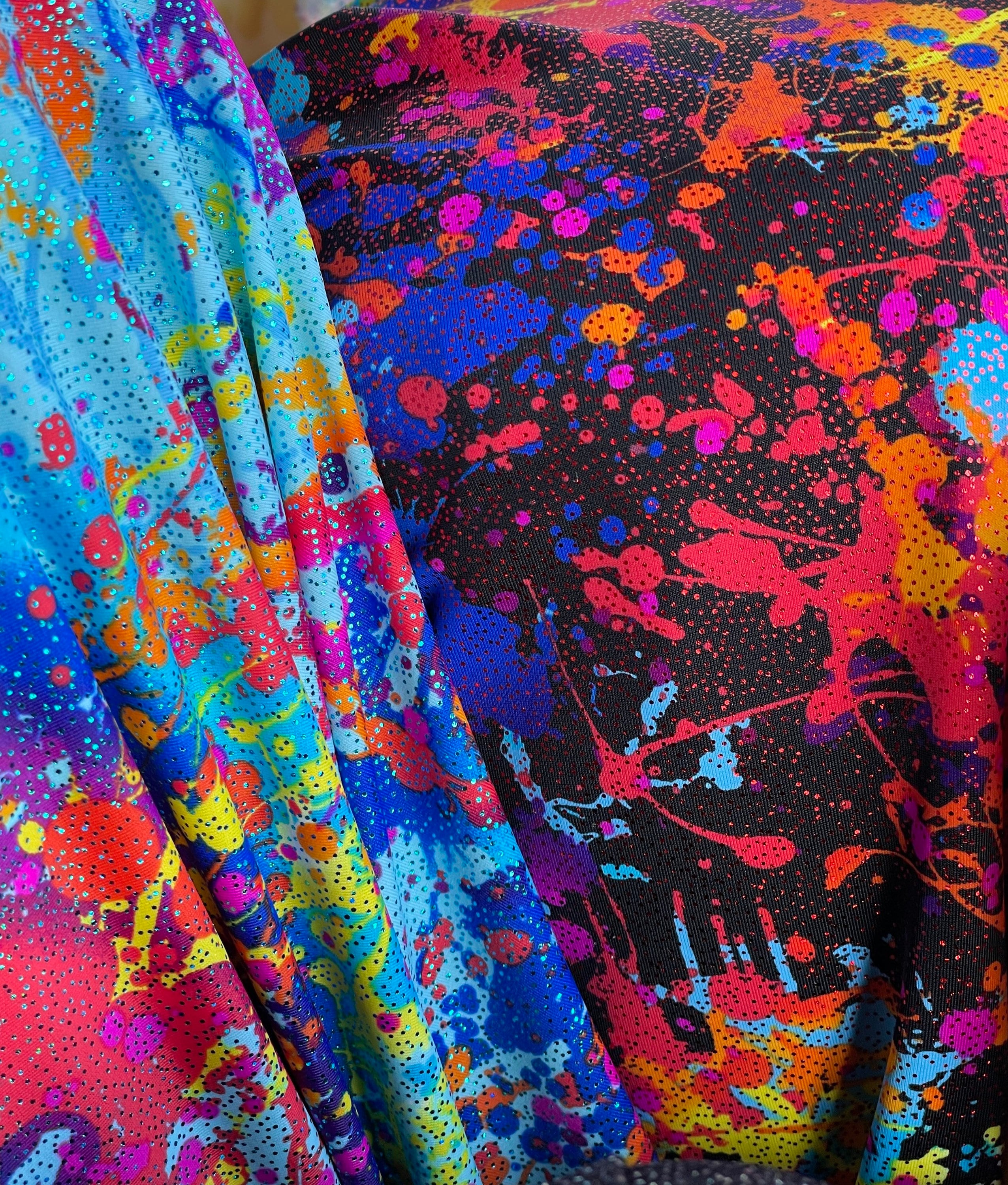 New Splatter Paint With Metallic Glitter Multicolor Splatter - Etsy