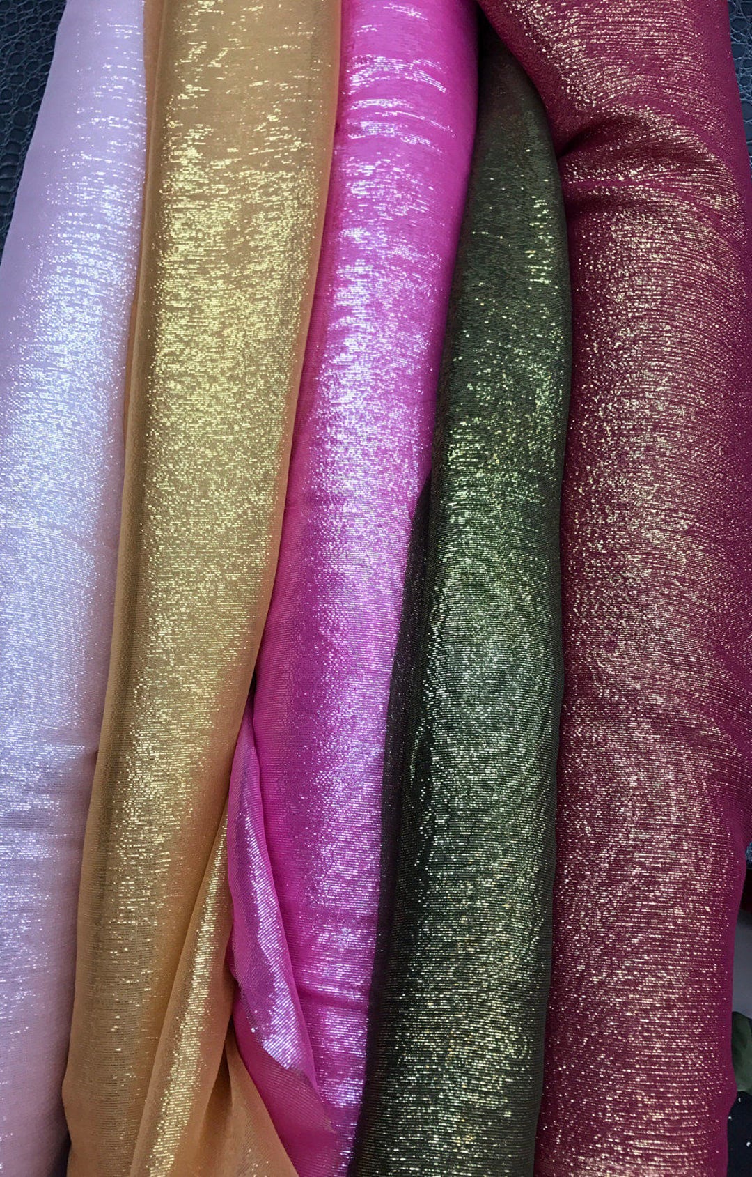 Chiffon Silk Metallic Lame Fabric Sold by the Yard- {gapsaar Scarf ...