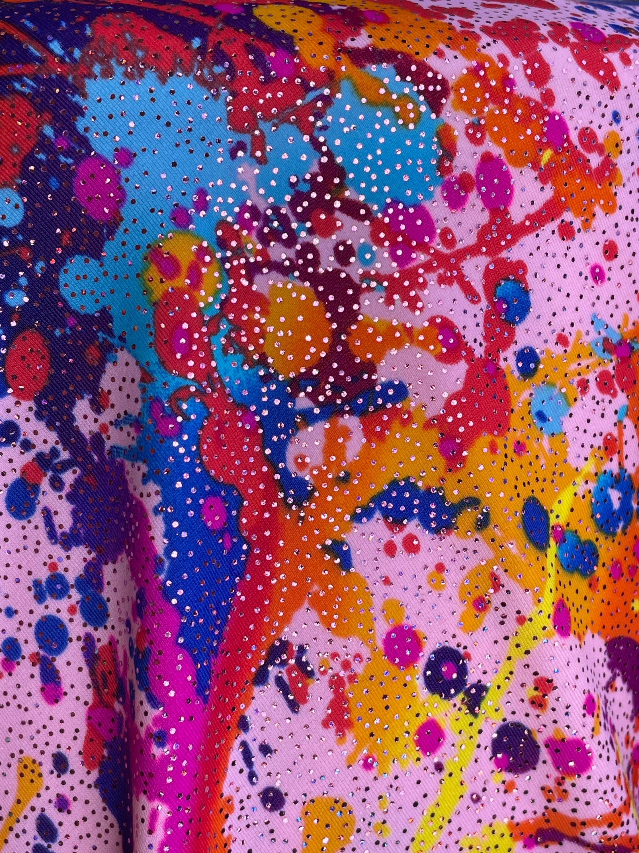 New Splatter Paint With Metallic Glitter Multicolor Splatter - Etsy