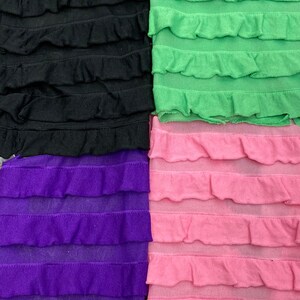 1/2 Inch Ruffles Fabric Poly Stretch Ruffles Fabric Sold by Yard (52 ...