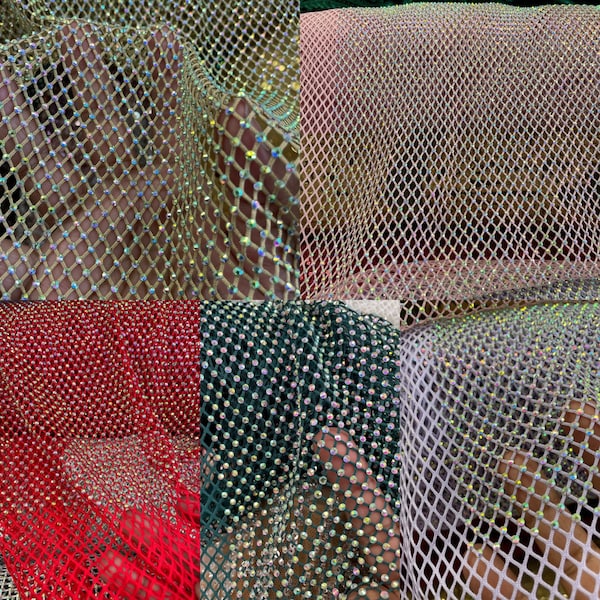 Rhinestone Fishnet - Etsy
