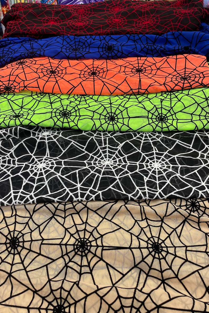 Power Mesh Lining Black Spider Web Mesh Fabric Sold by the - Etsy