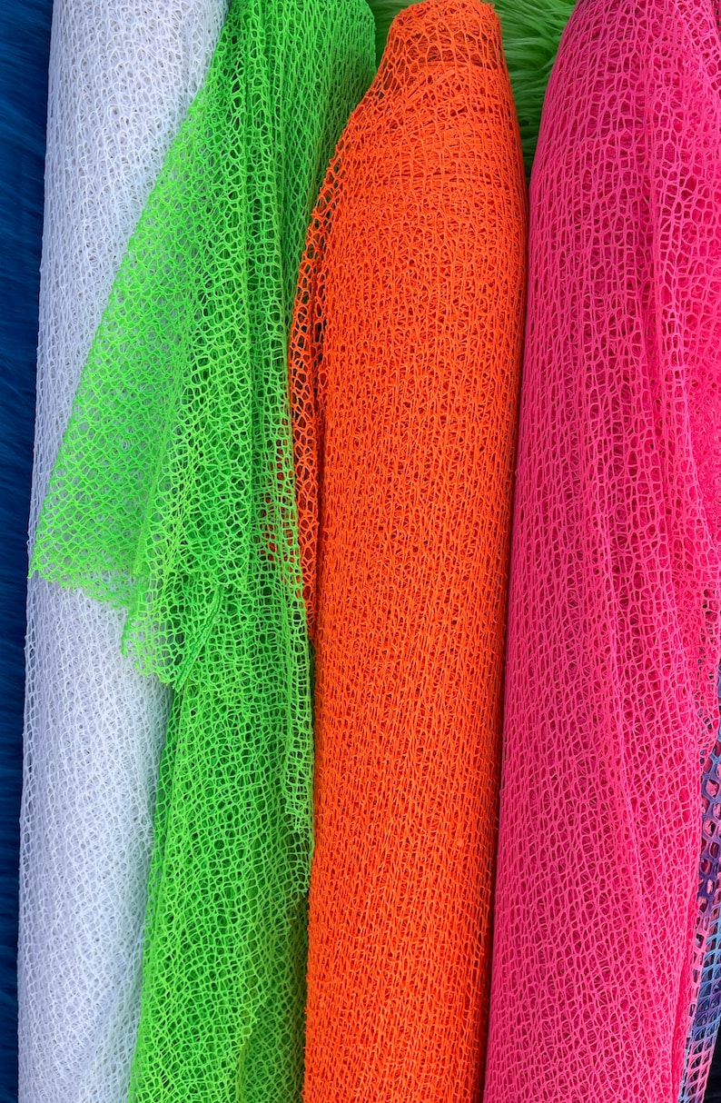 New Fishnet Neon Colors 4 Way Stretch Poly Fishnet 4 Colors Available ...
