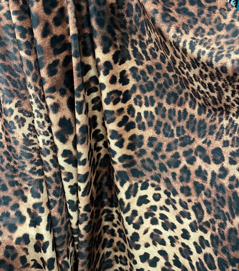 New Velvet Cheetah Print on Velvet Fabric 4 Way Stretch. Sold - Etsy