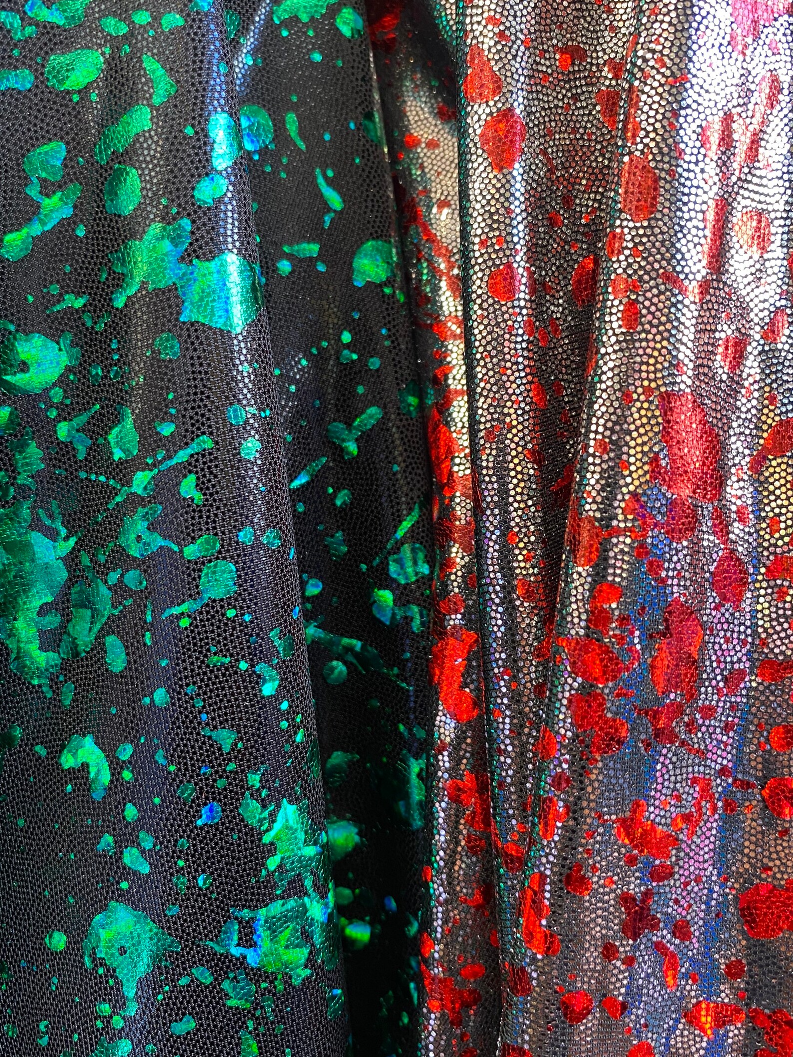 Metallic Splatter Paint Print Metallic Foggy Foil Mystic | Etsy