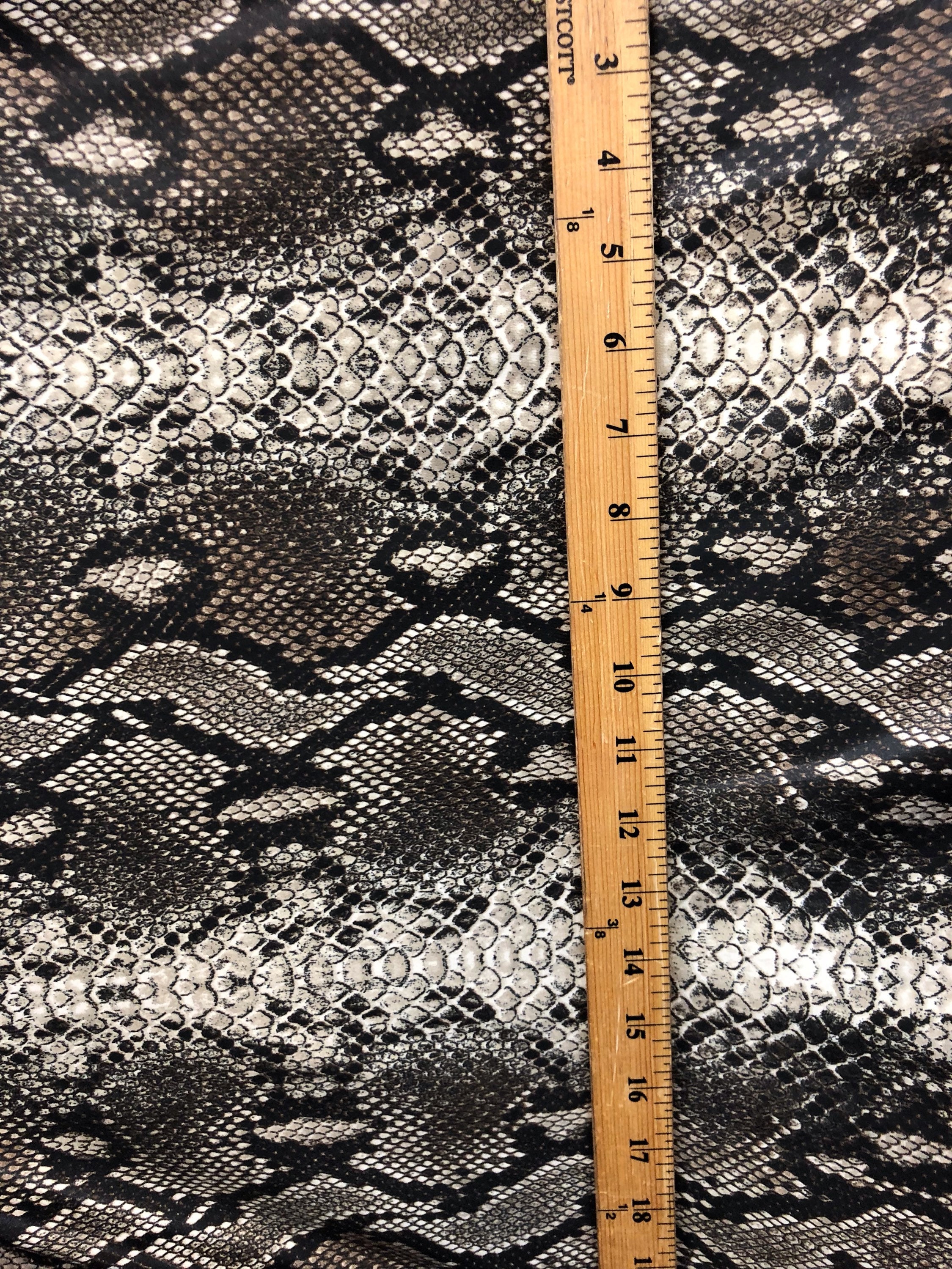 Sale! Snake Print on Spandex Fabric- Sold by the Yard Brown Natural ...