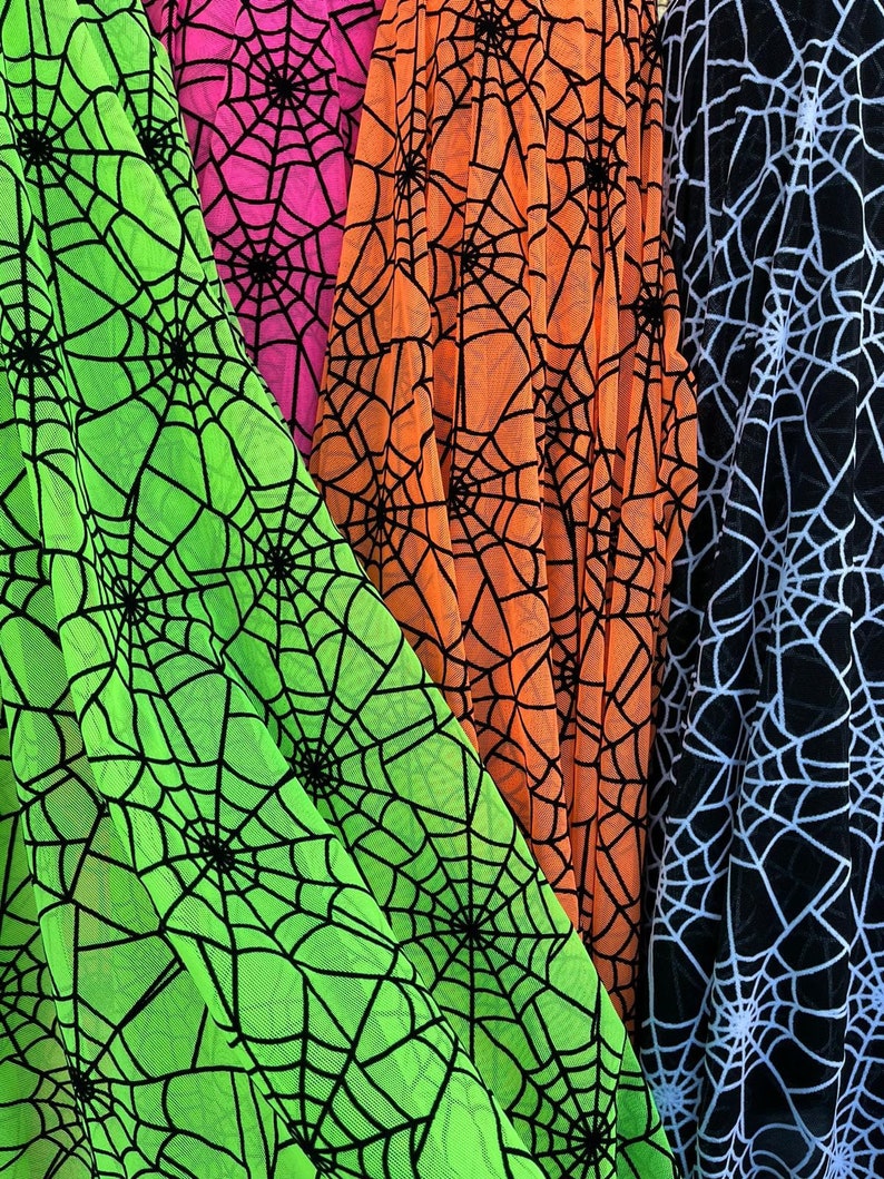 Power Mesh Lining Black Spider Web Mesh Fabric Sold by the Yard- Nylon ...