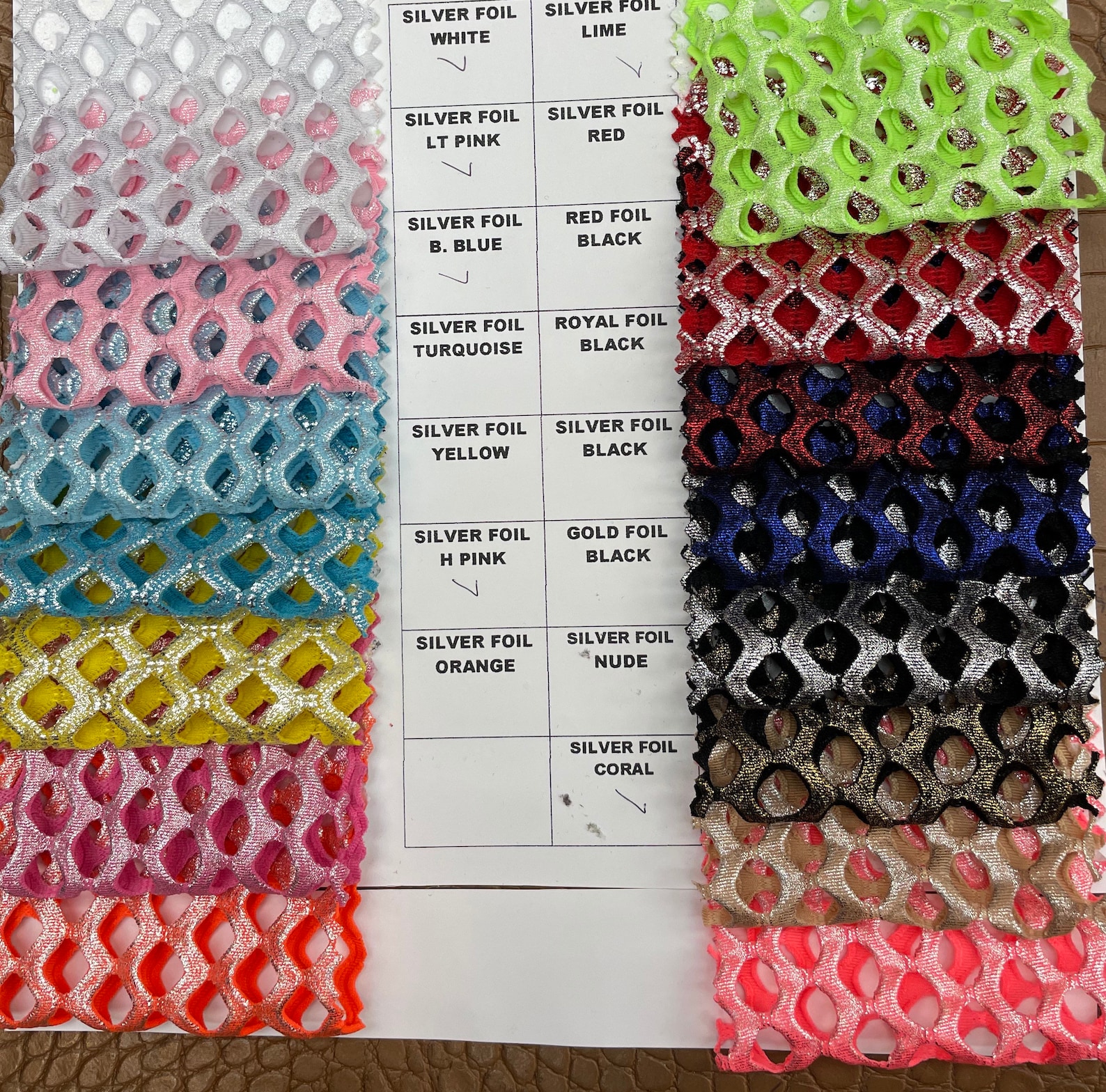 Metallic Fishnet Fabric/ With Lurex Metallic Fish Net Spandex - Etsy