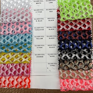Metallic Fishnet Fabric/ With Lurex Metallic Fish Net Spandex Fabric 60 ...