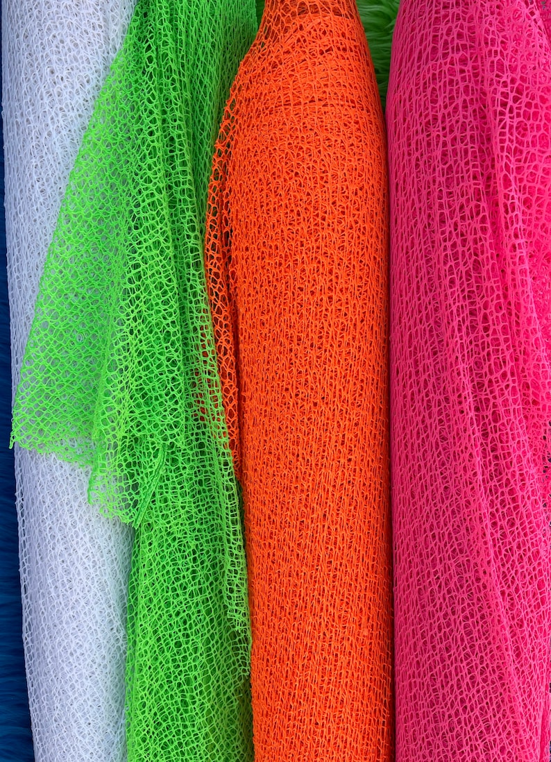 New Fishnet Neon Colors 4 Way Stretch Poly Fishnet 4 Colors Available ...