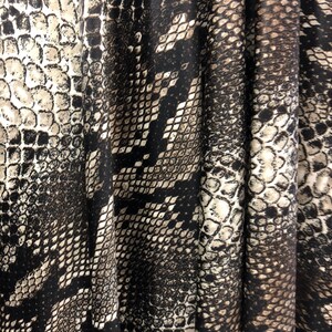 Sale! Snake Print on Spandex Fabric- Sold by the Yard Brown Natural ...