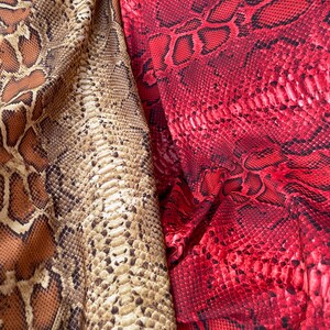 New Snake Print 4 Way Stretch Nylon Spandex Fabric Sold by the Yard 60 ...