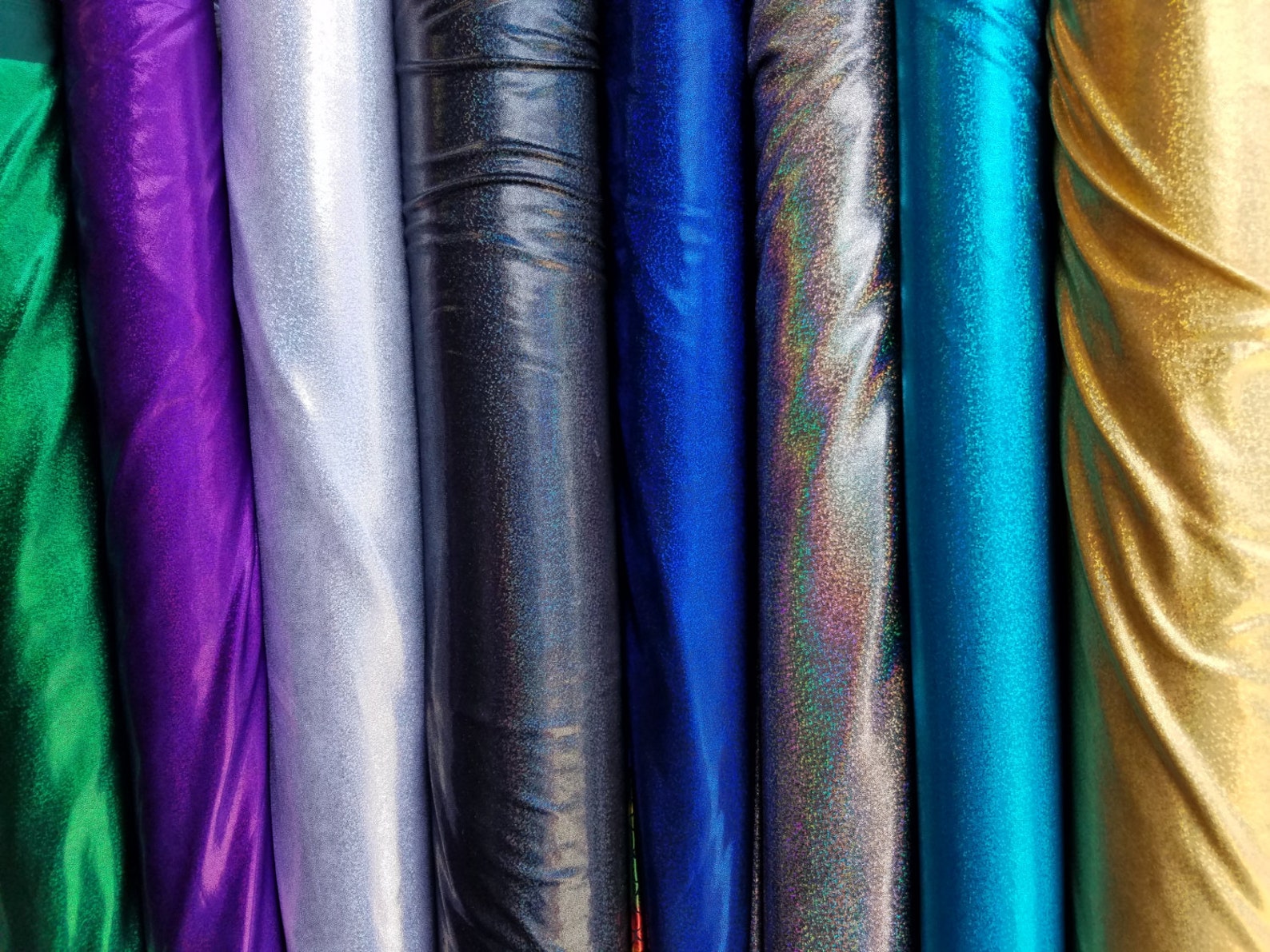 Mystic Fabric With Hologramsold by the Yard Stretch Nylon | Etsy