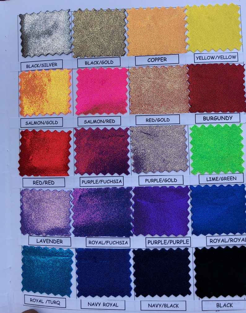 Metallic Foggy Foil Nylon Spandex Fabric Sold by the - Etsy