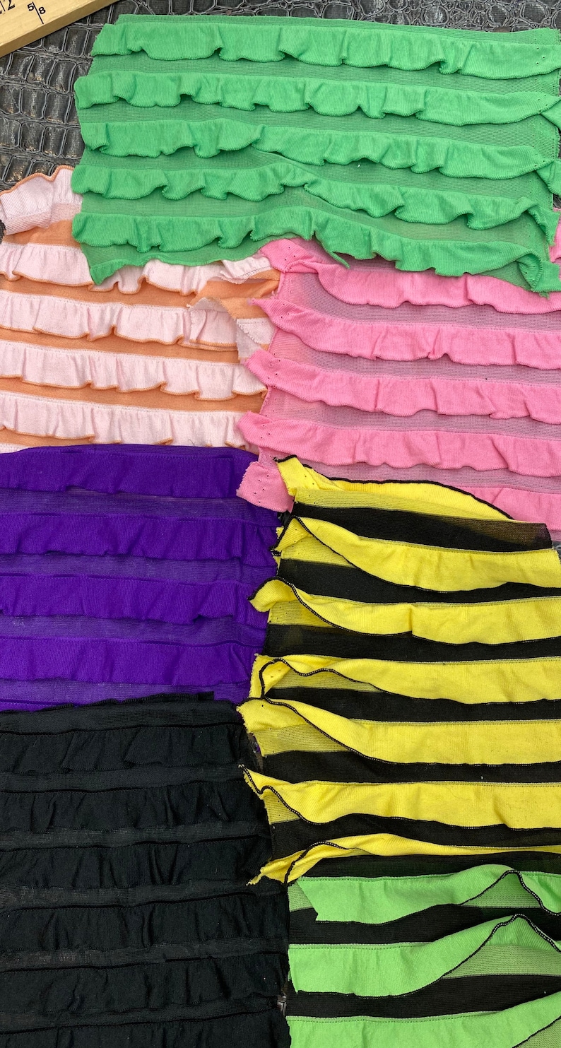 1/2 Inch Ruffles Fabric Poly Stretch Ruffles Fabric Sold by Yard (52 ...