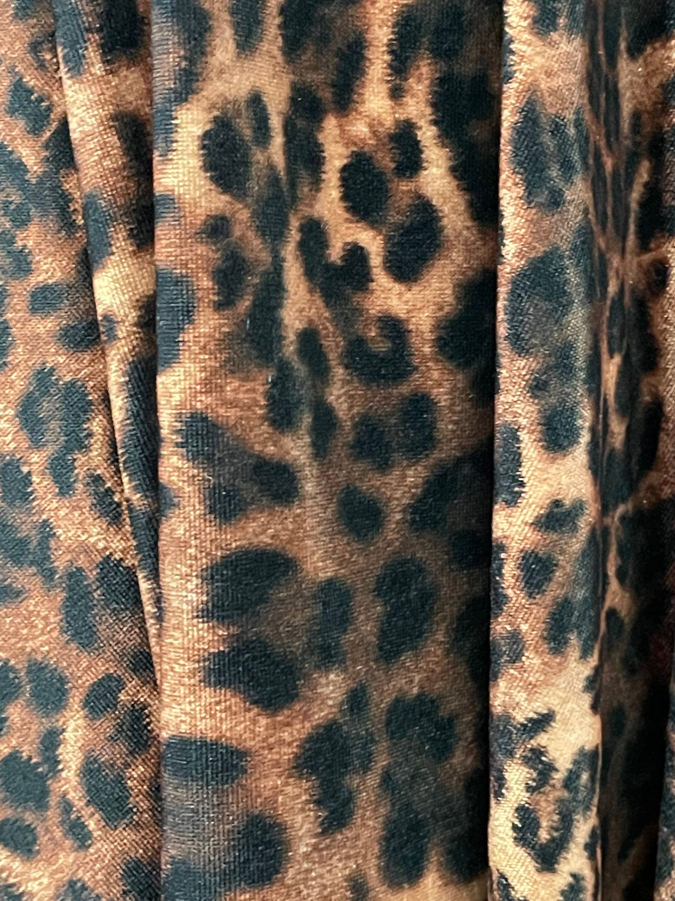 New Velvet Cheetah Print on Velvet Fabric 4 Way Stretch. Sold - Etsy