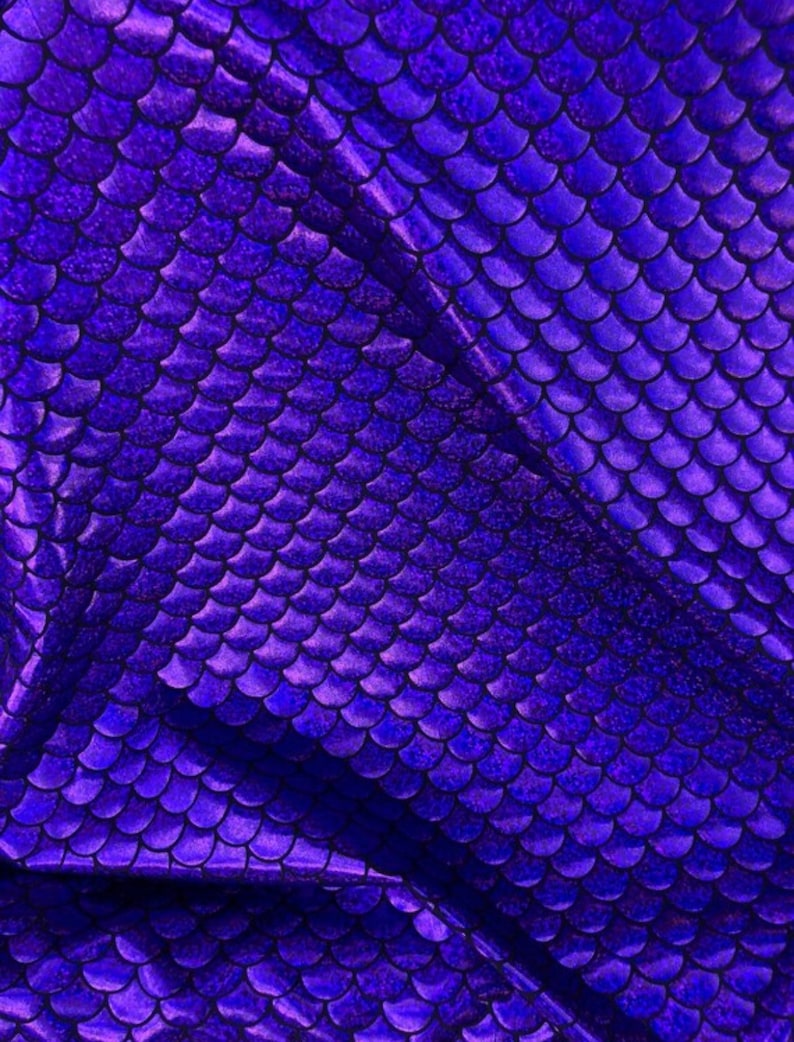 Mermaid Fabric Hologram Fish Scales Stretch Spandex - Etsy