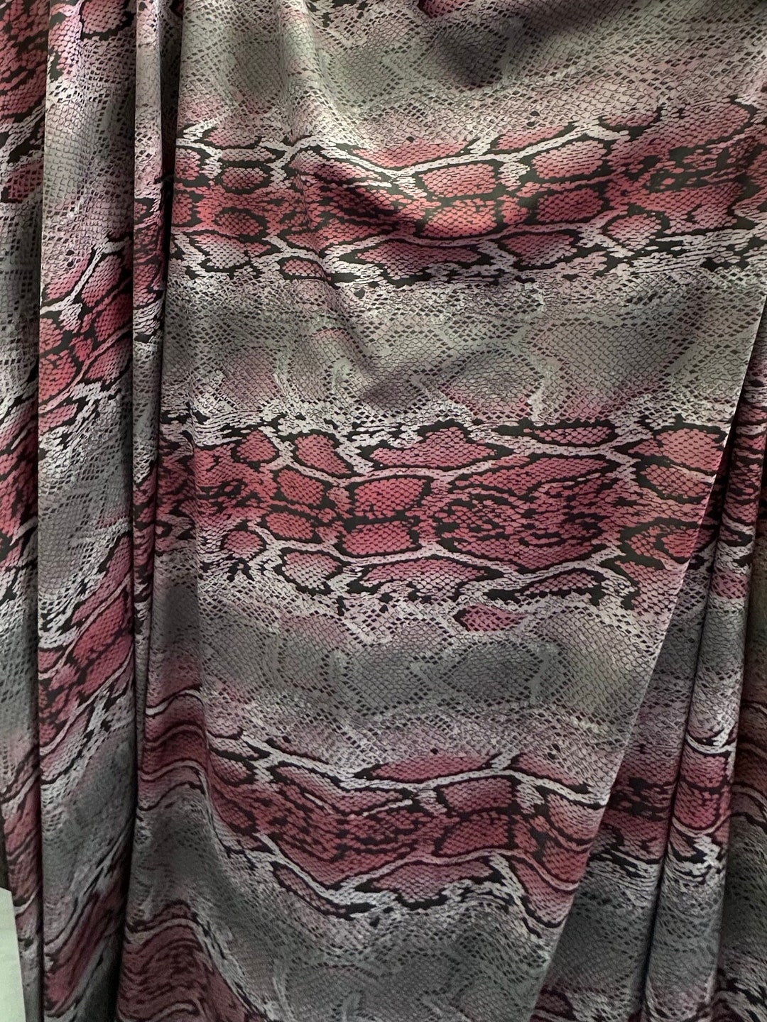New Snake Print Spandex Fabric 4 Way Stretch 60” Wide Fabric Sold by ...