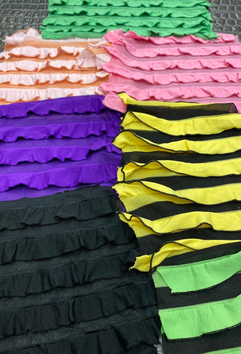 1/2 inch Ruffles Fabric Poly Stretch Ruffles fabric sold by | Etsy