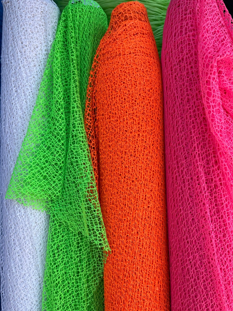 New Fishnet Neon Colors 4 Way Stretch Poly Fishnet 4 Colors Available ...