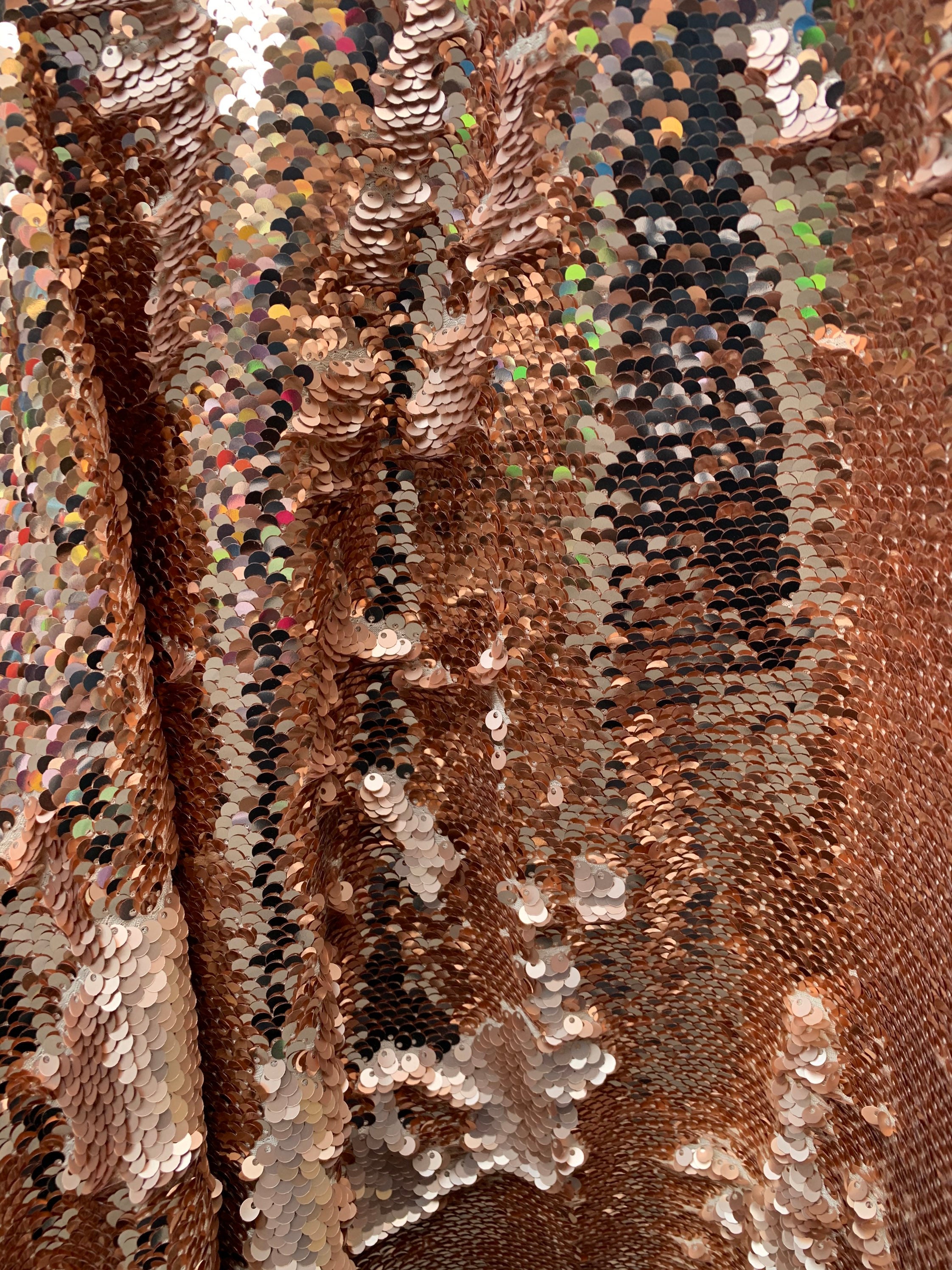 Mermaid Shiny Matte Rose Gold Blush Dusty Rose Newtwo Tone | Etsy