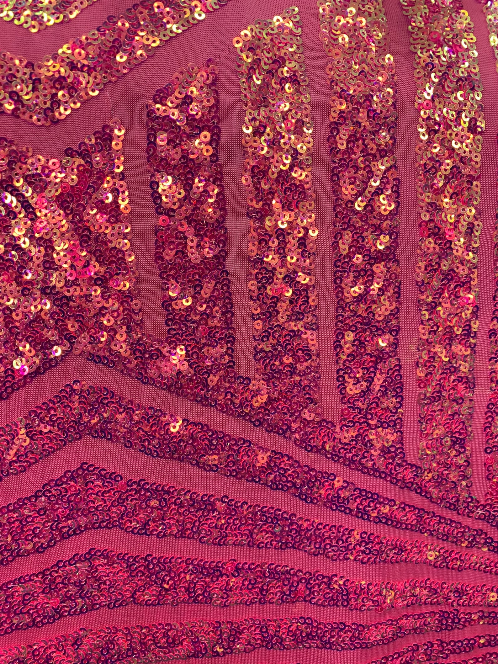 Hot Pink Iridescent High Quality Bombshells Sequins on Hot - Etsy